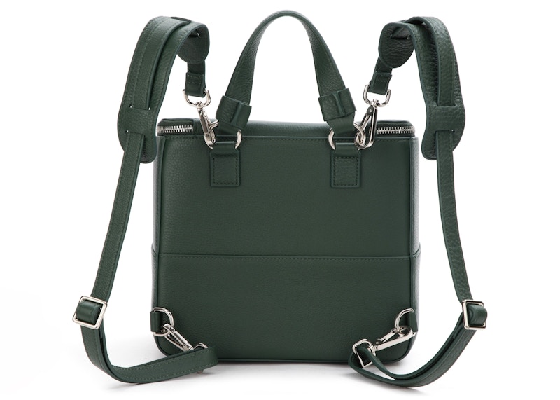 Brandon Blackwood Portmore Backpack Green in Leather with Silver-tone - US