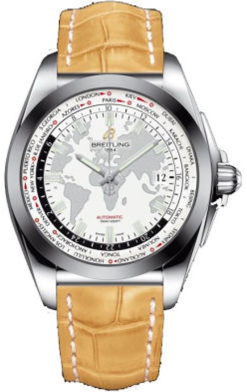 Breitling Galactic Unitime WB3510U0/A777CMCD 44mm in Stainless Steel - US