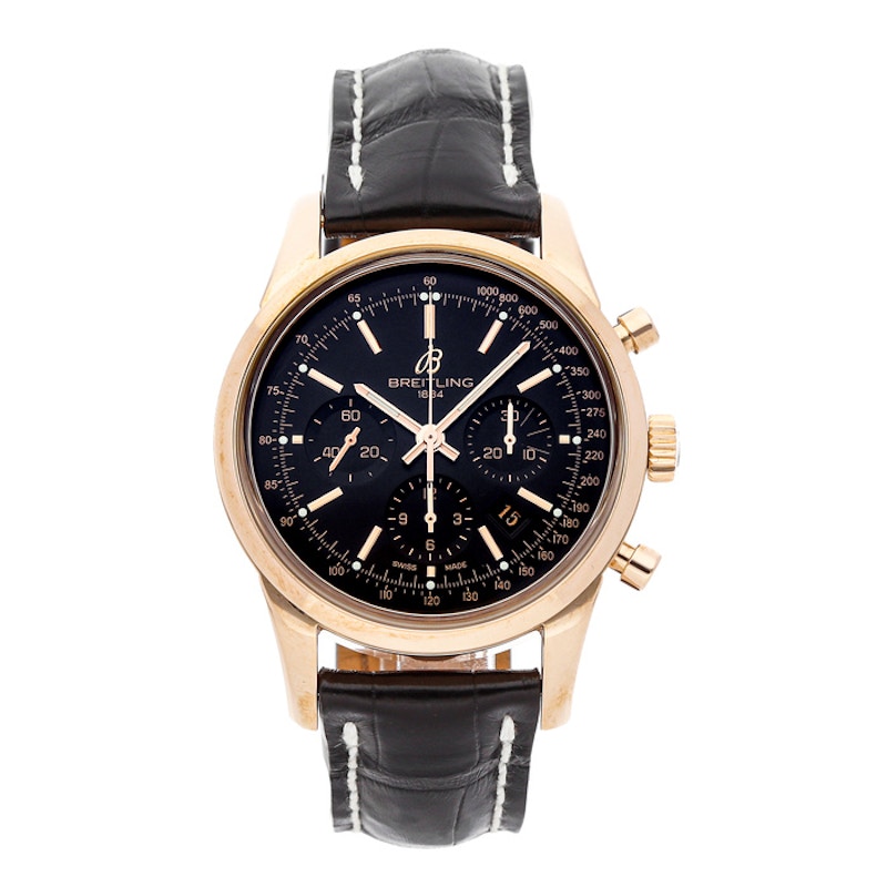 Breitling Transocean Chronograph RB015212/BB16 43mm in Rose Gold - US