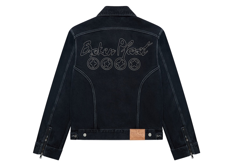 Broken Planet Denim Jacket Washed Black Men's - SS24 - GB