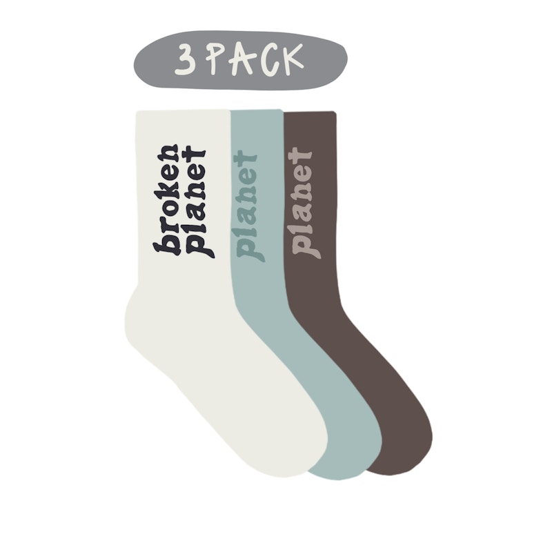 Broken Planet Broken Planet Socks (3 Pack Mix) Multi - SS22 - GB