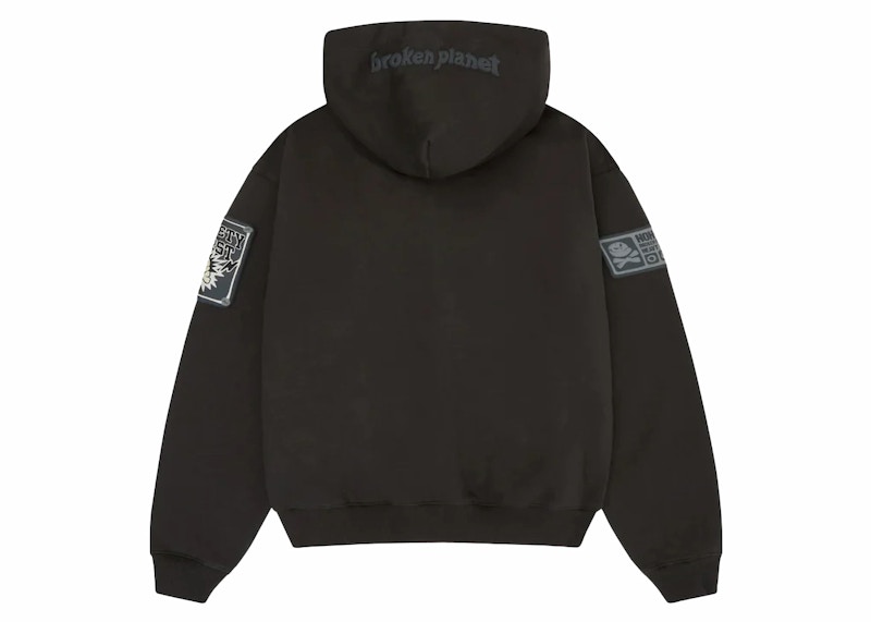 Broken Planet Repair Services Hoodie Soot Black Men's - FW23 - US