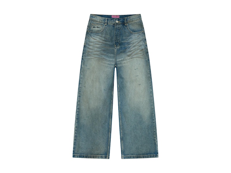 Broken Planet Wide-Leg Denim Jeans Light Blue Men's - SS25 - US Broken Planet Wide-Leg Denim Jeans Light Blue Men's - SS25 - US