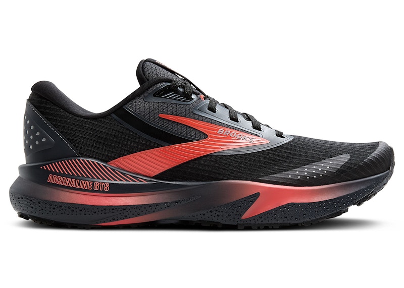 Brooks Adrenaline GTS 24 Weatherized Black Ebony New Yellow Men's ...