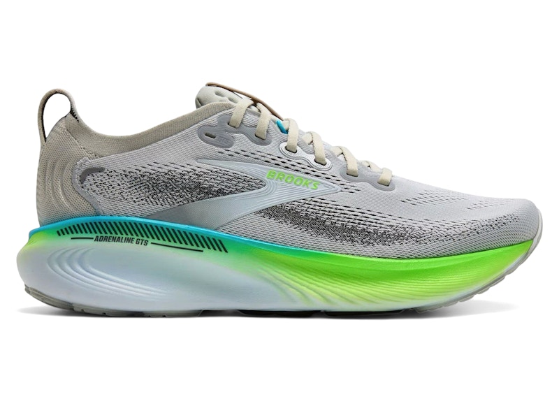 Brooks Adrenaline GTS 25 Oyster Green Gecko Blue Men's - 110454-1D-033 - US