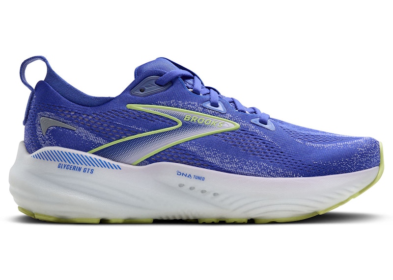 Brooks Glycerin GTS 22 Amparo Blue Hyper Iris Yellow (Women's) - 120435 ...