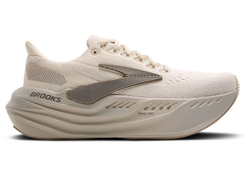 Brooks Glycerin Max Almond Peach London Fog White (Women's) - 120436-1B ...