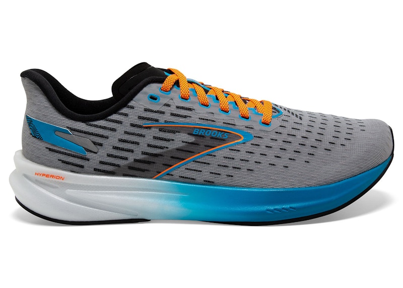 Brooks Hyperion Grey Atomic Blue Scarlet Men's - 110407-1D-020 - US