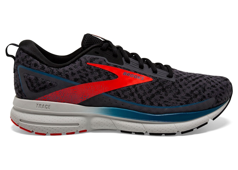 Brooks Trace 3 Blackened Pearl Red Blue Men's - 110412-1D-071 - US