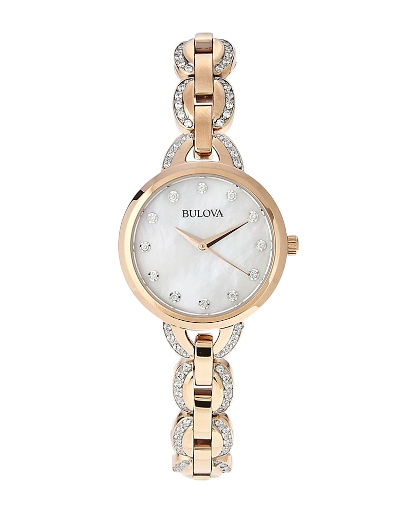 Bulova Diamond 98l207 21mm in Stainless Steel - US