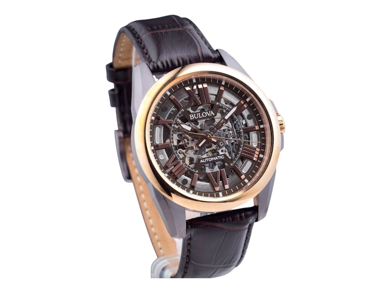 Bulova Skeleton 98A165 45mm in Stainless Steel - US