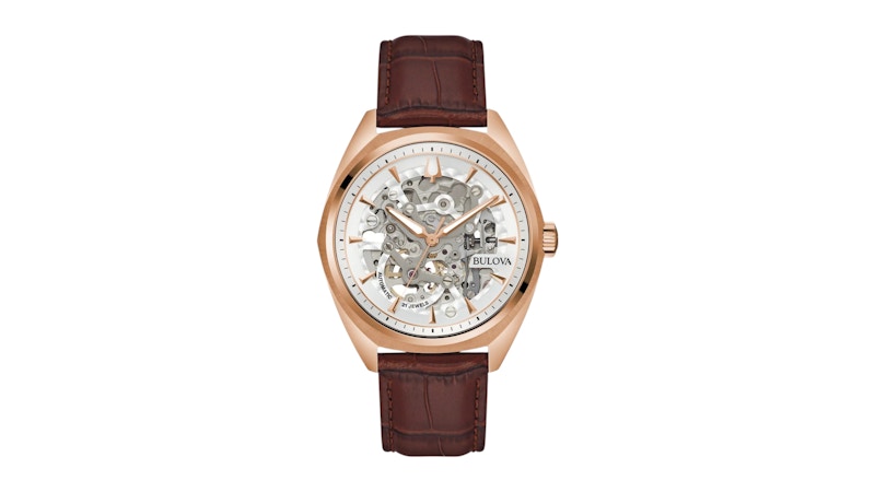 Bulova Surveyor Skeleton 97A175 43mm in Stainless steel - US