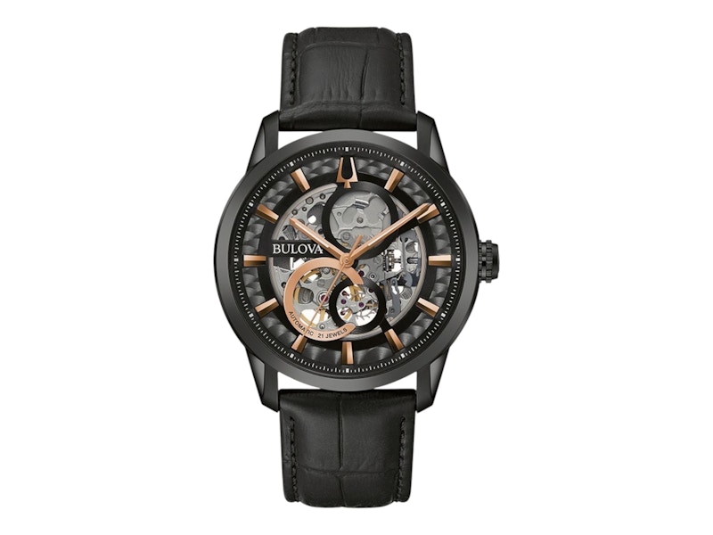 Bulova Sutton Skeleton Dial 98A283 43mm in Stainless Steel - KR