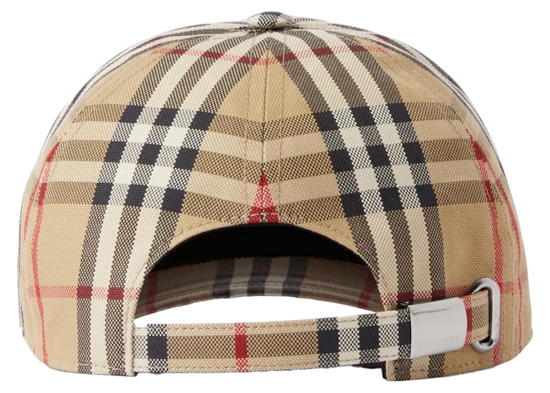Burberry Check Cotton Baseball Cap Archive Beige Men's - SS23 - US