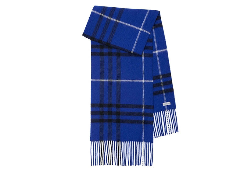 Burberry Check Wool Cashmere Scarf Knight in Cashmere - US