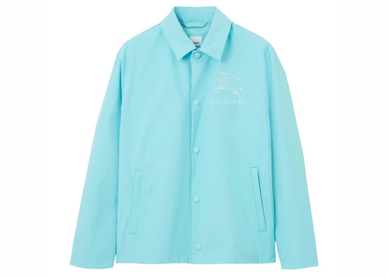 Burberry Embroidered Ekd Logo Jacket Blue Men's - US