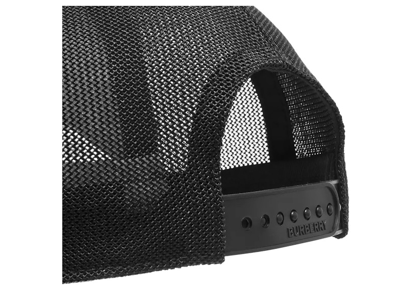 Burberry Floral Trucker Cap Black in Nylon - US