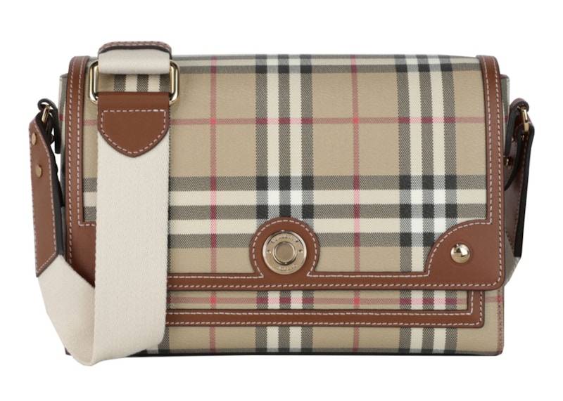 Burberry Medium Note Bag Briar Brown in Leather - US