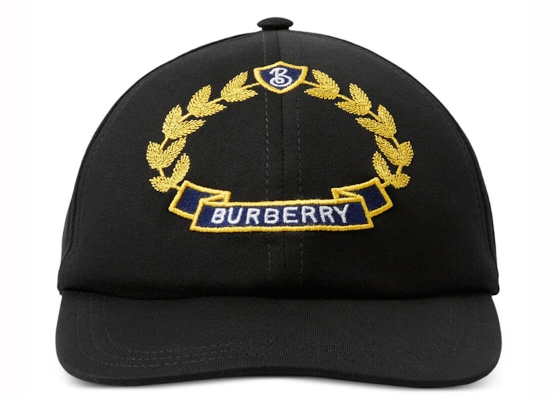 Burberry Oak Leaf Crest Baseball Cap Black Men's - US