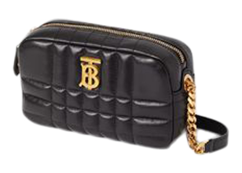 Burberry Quilted Leather Lola Camera Bag Mini Black in Leather with ...