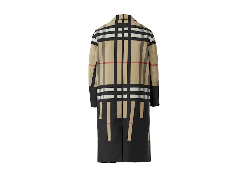Burberry Sliced Check Nylon Car Coat Archive Beige Men's - FW22 - US