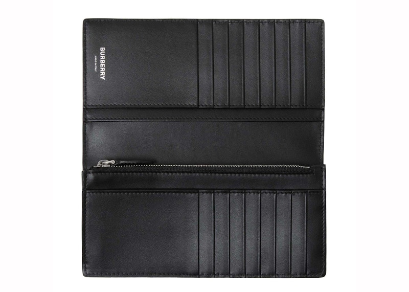 Burberry Tartan Long Wallet Beige in Leather with Silver-tone - US