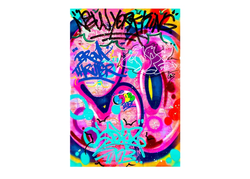 COPE2 Hand-Embellished Edition New York City Subway Map III Limited ...