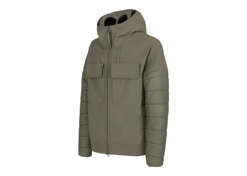 C.P. Company C.P. Shell-R Mixed Goggle Jacket Thyme-Green Men's - FW22 - US