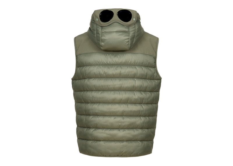 C.P. Company C.P. Shell-R Mixed Goggle Vest Thyme-Green Men's - FW22 - US