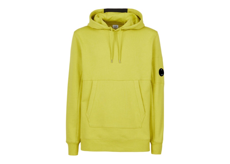 C.P. Company Diagnol Raised Fleece Hoodie Golden Palm-Yellow Men's - US