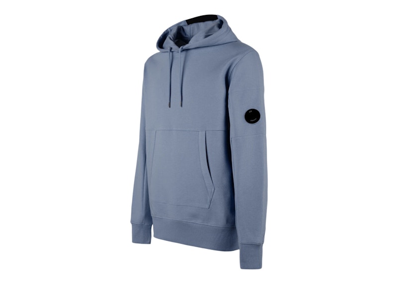 C.P. Company Diagnol Raised Fleece Hoodie Infinity-Blue Men's - US