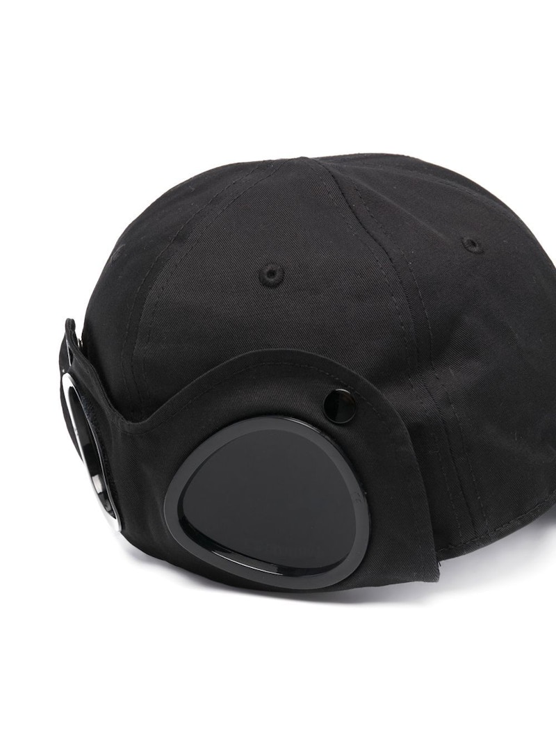 C.P. Company Gabardine Goggle Cap Black - SS22 - US