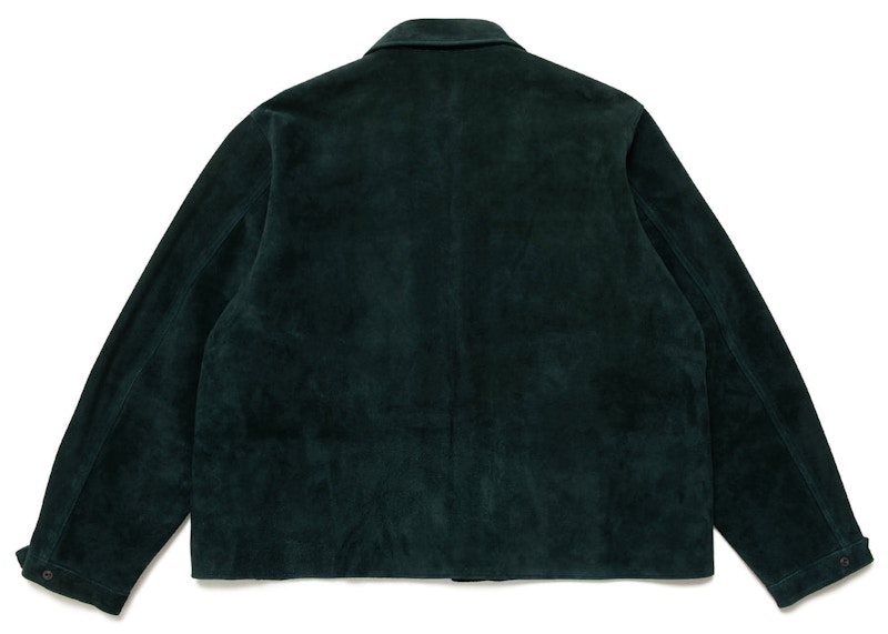 Cactus Plant Flea Market Suede Knowledge Jacket Green Men's - FW22 - US