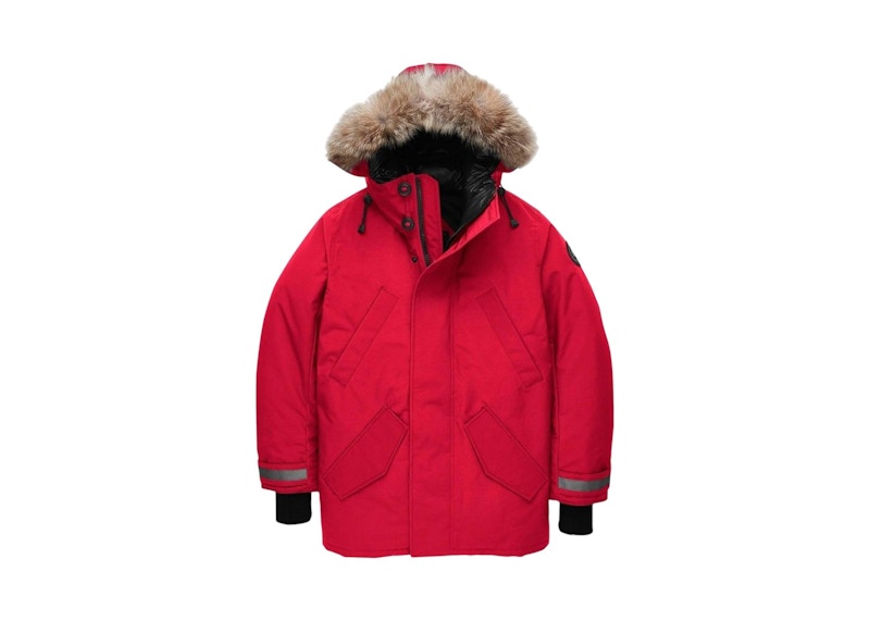 Canada Goose Black Label Edgewood Fur Parka Jacket Red Men's - US