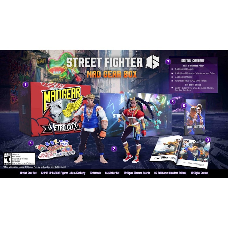 Capcom XBSX Street Fighter Mad Gear Box Collector's Edition Video Game ...