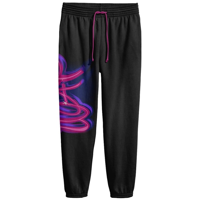 Cardi B WAP Air Brush Sweatpants Black - US