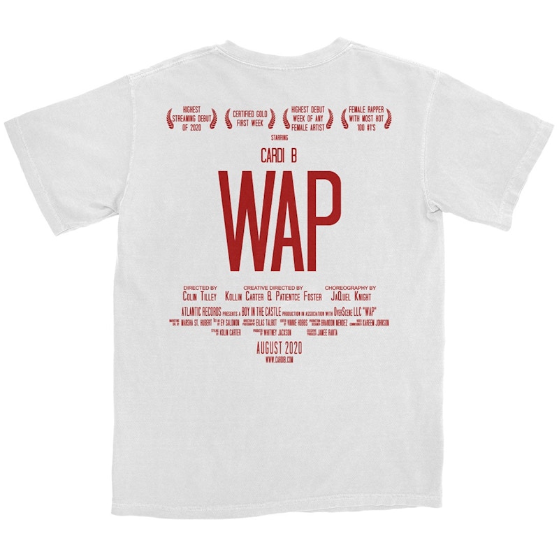 Cardi B WAP Movie T-Shirt White - US