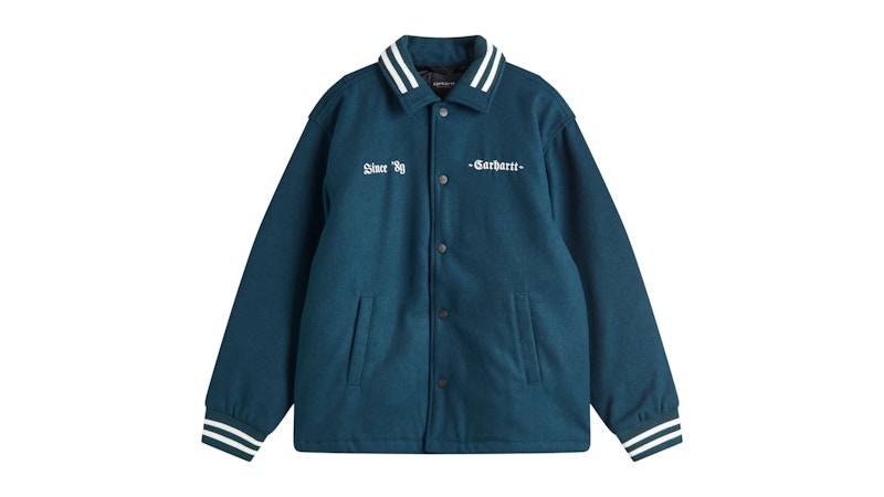 Carhartt WIP Wool Coach Jacket Deep Lagoon/Wax Men's - FW24 - US