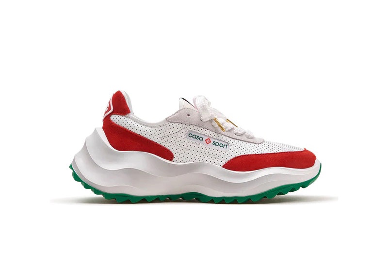 Casablanca Atlantis White Red Men's - AF22-SNK-001-04 - US