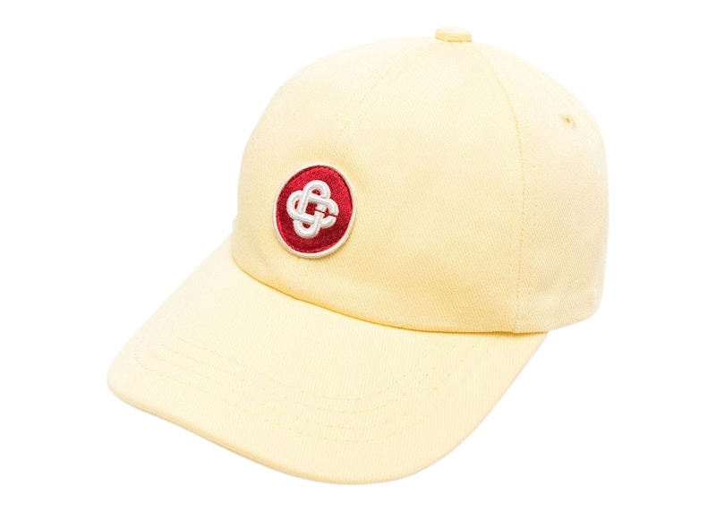 Casablanca Monogram Embroidered Cap Yellow/Red Men's - FW22 - US