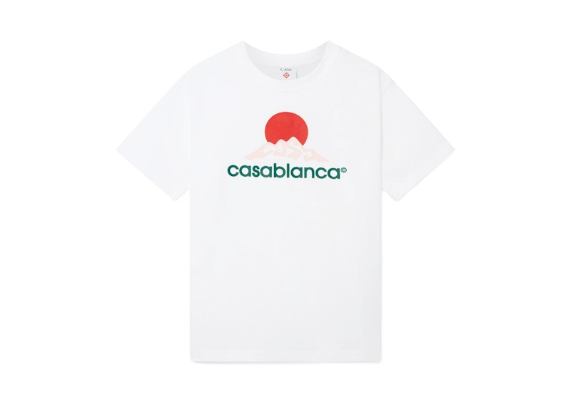 Casablanca Montagne Short Sleeve T-shirt White Men's - US