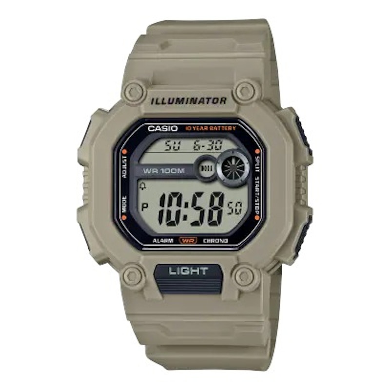 Casio Digital W-737HX-5A 46mm in Resin - US