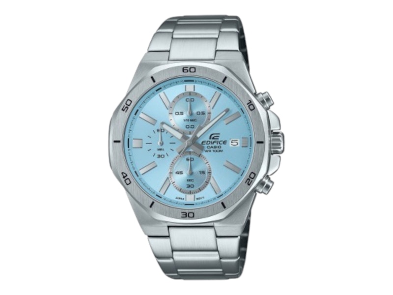 Casio Edifice EFV-640D-2B 44mm in Stainless Steel - US