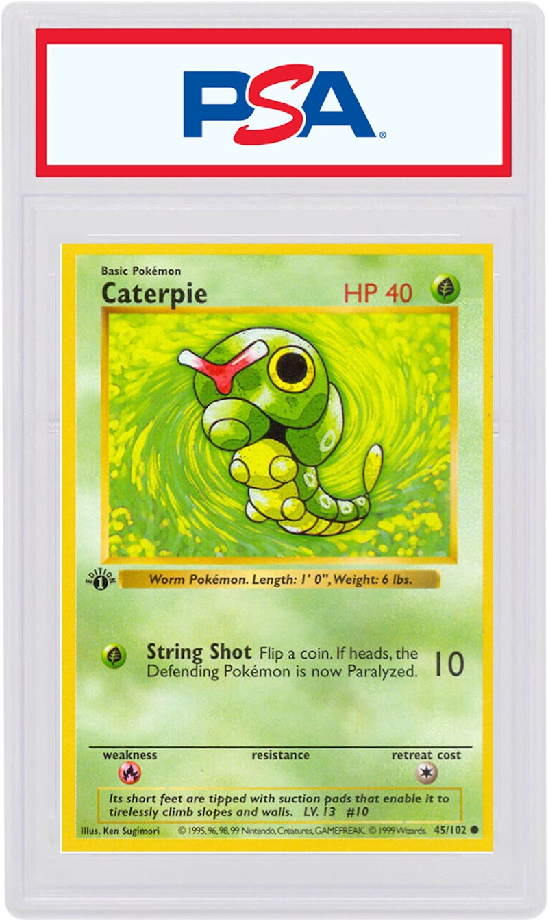Caterpie 1999 Pokemon TCG Base Set 1st Edition #45/102 - 1999 - US