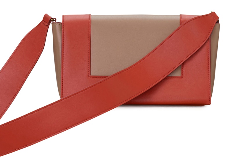 Celine Frame Medium Fox Red/Tan in Calfskin with Gold-Tone - US