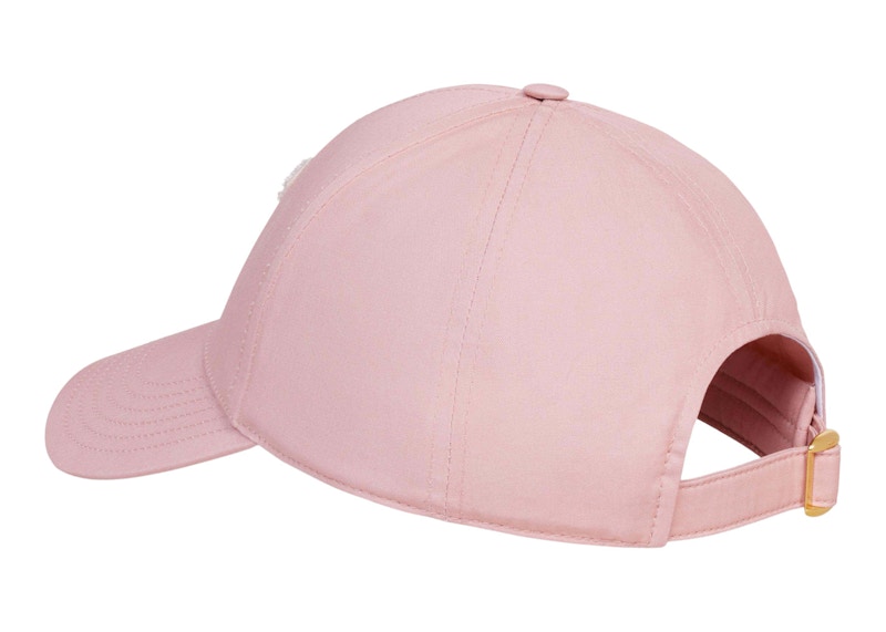 Celine Initial Baseball Cap Vintage Pink in Cotton with Gold-tone - US