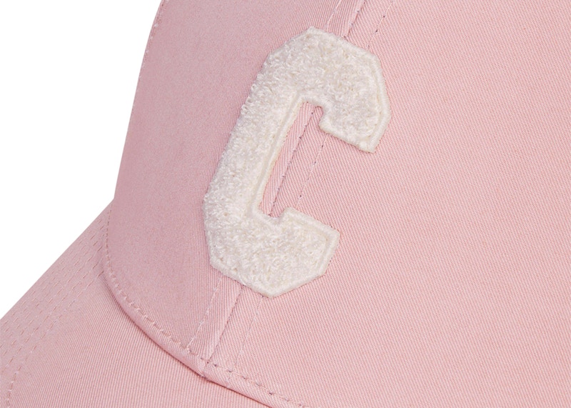 Celine Initial Baseball Cap Vintage Pink in Cotton with Gold-tone - US