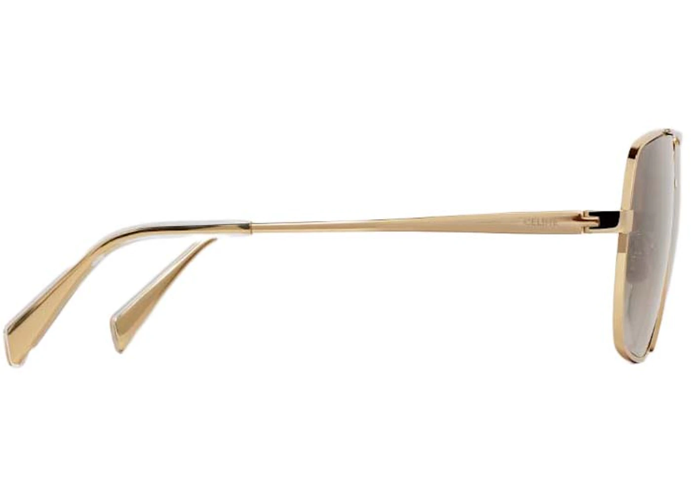 Celine Metal Frame 25 Polarized Lenses Sunglasses Goldgradient Brown In Metal With Gold Tone Us