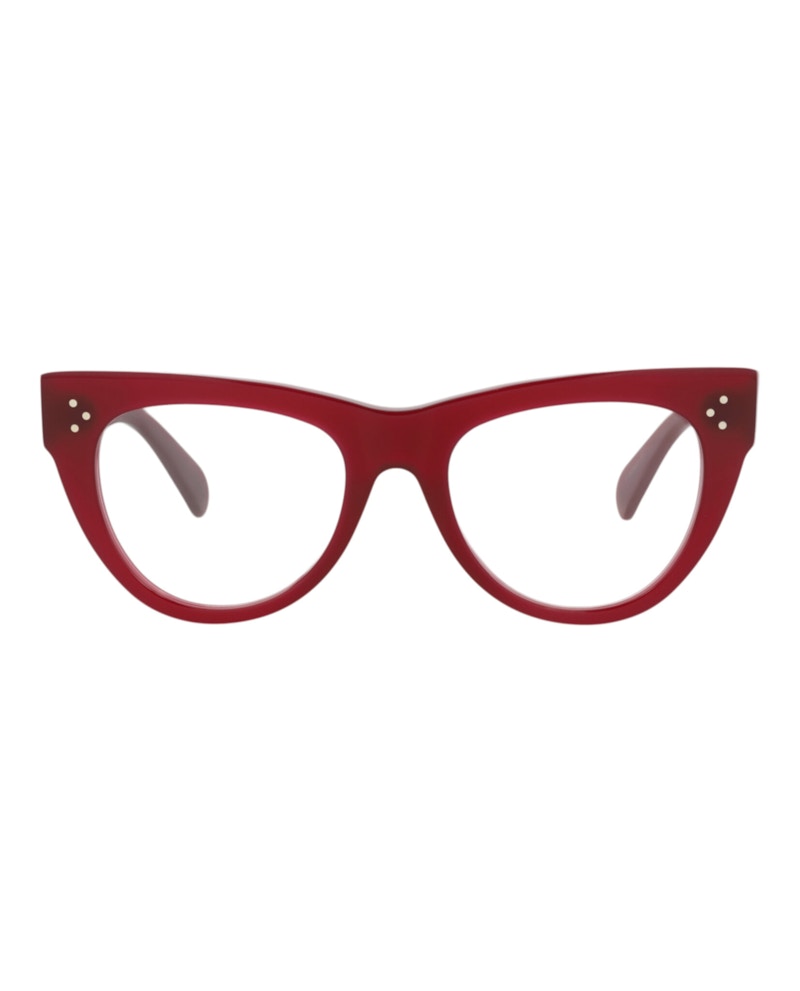 Celine Round-Frame Acetate Optical Frames Havana Havana Transparent ...
