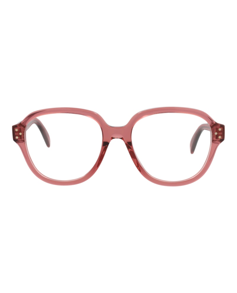 Celine Round-Frame Acetate Optical Frames Pink Pink Transparent ...